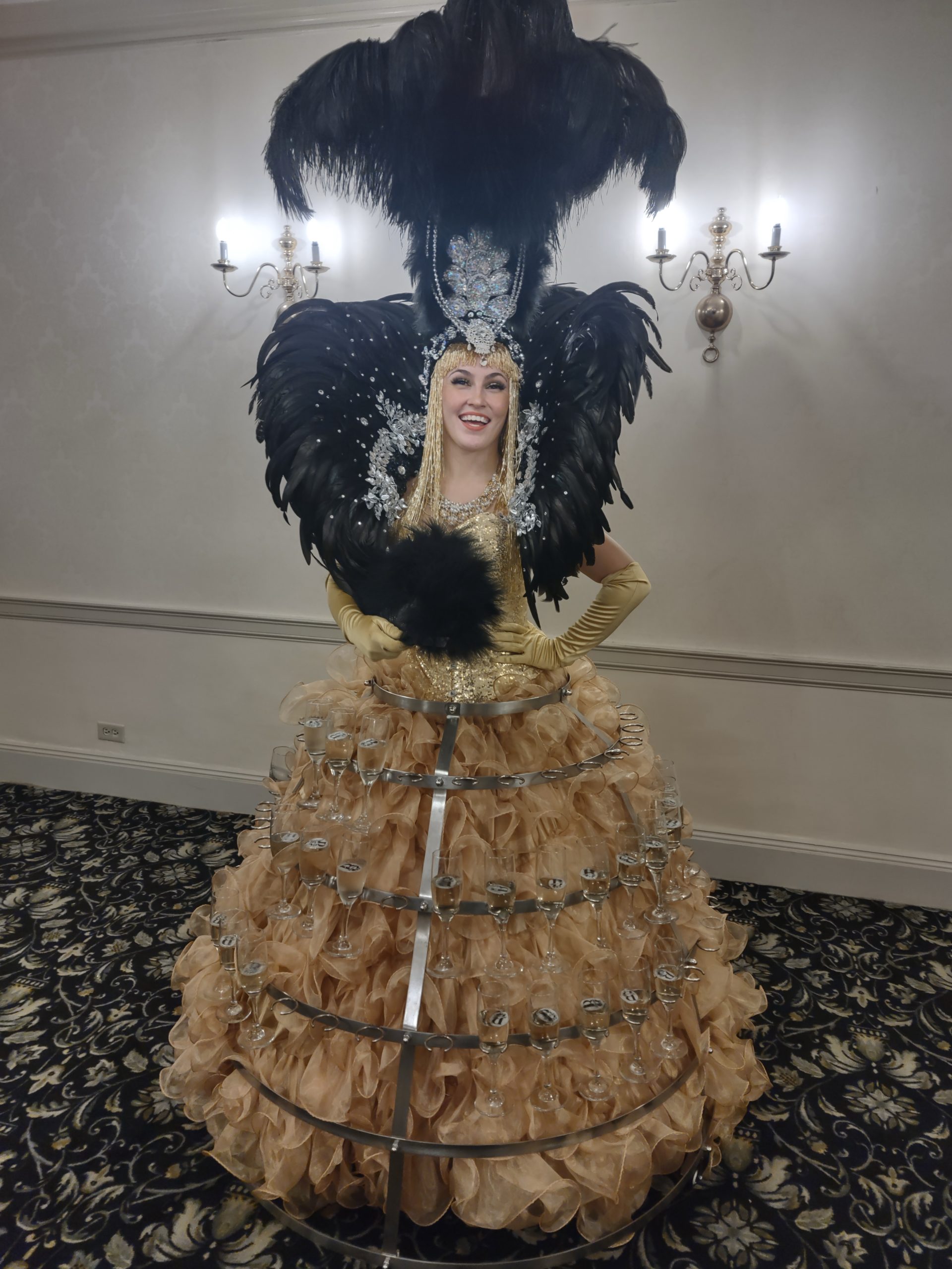 Hire Strolling Tables | Strolling Champagne Skirts | Special Events